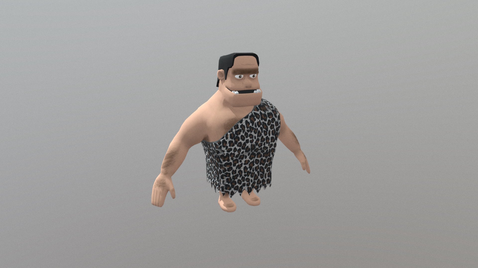 Caveman from "Chicks´N´Bones" - 3D model by Michelle Bludau (@m.bludau ...