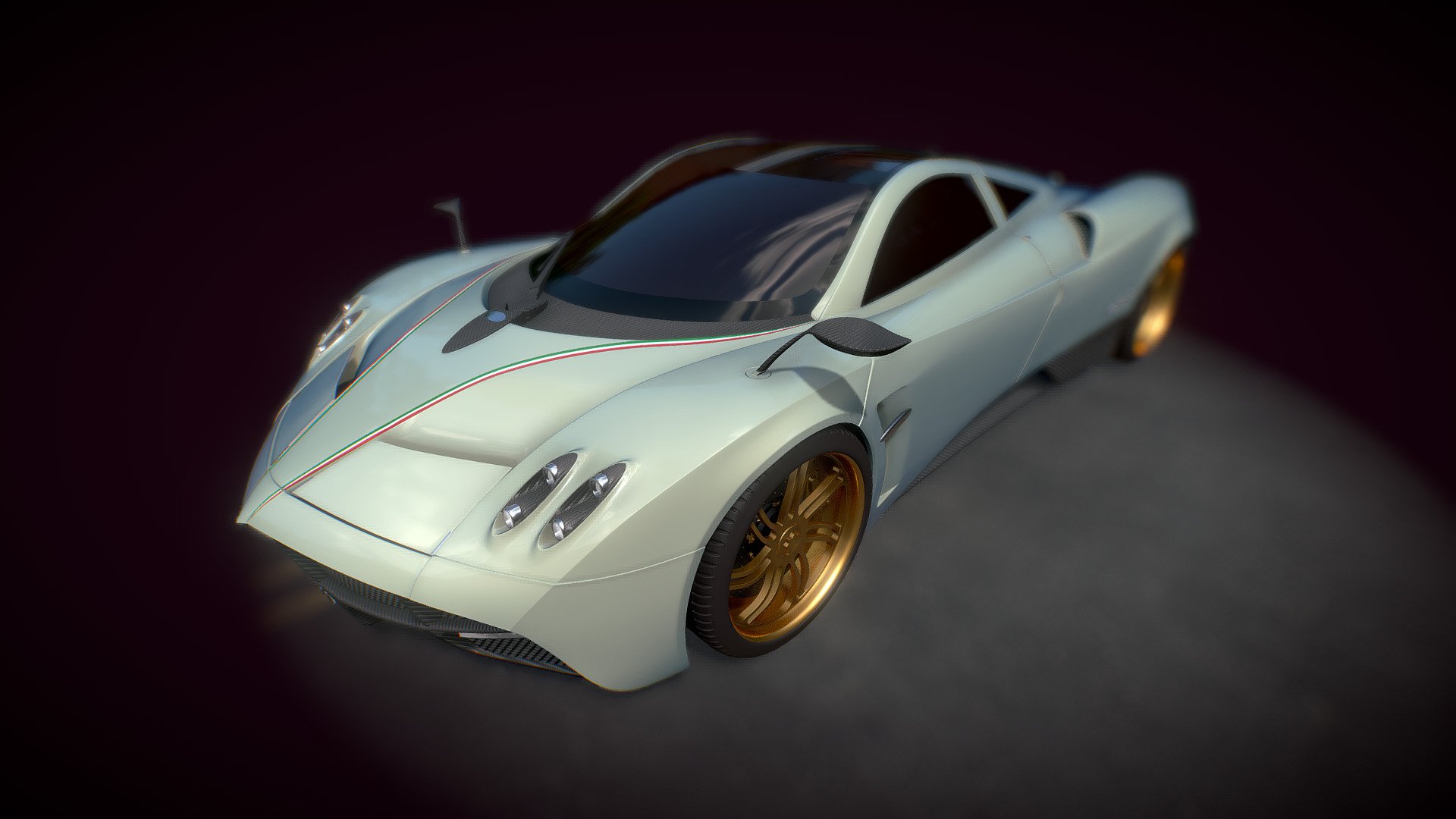 Pagani Huayra - 3D model by Denis V (@xb33) [fc8d737] - Sketchfab