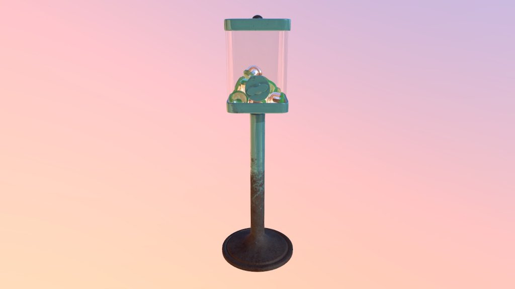 Small Gachapon w/ gacha balls - 3D model by Sarah Aller (@slaller ...