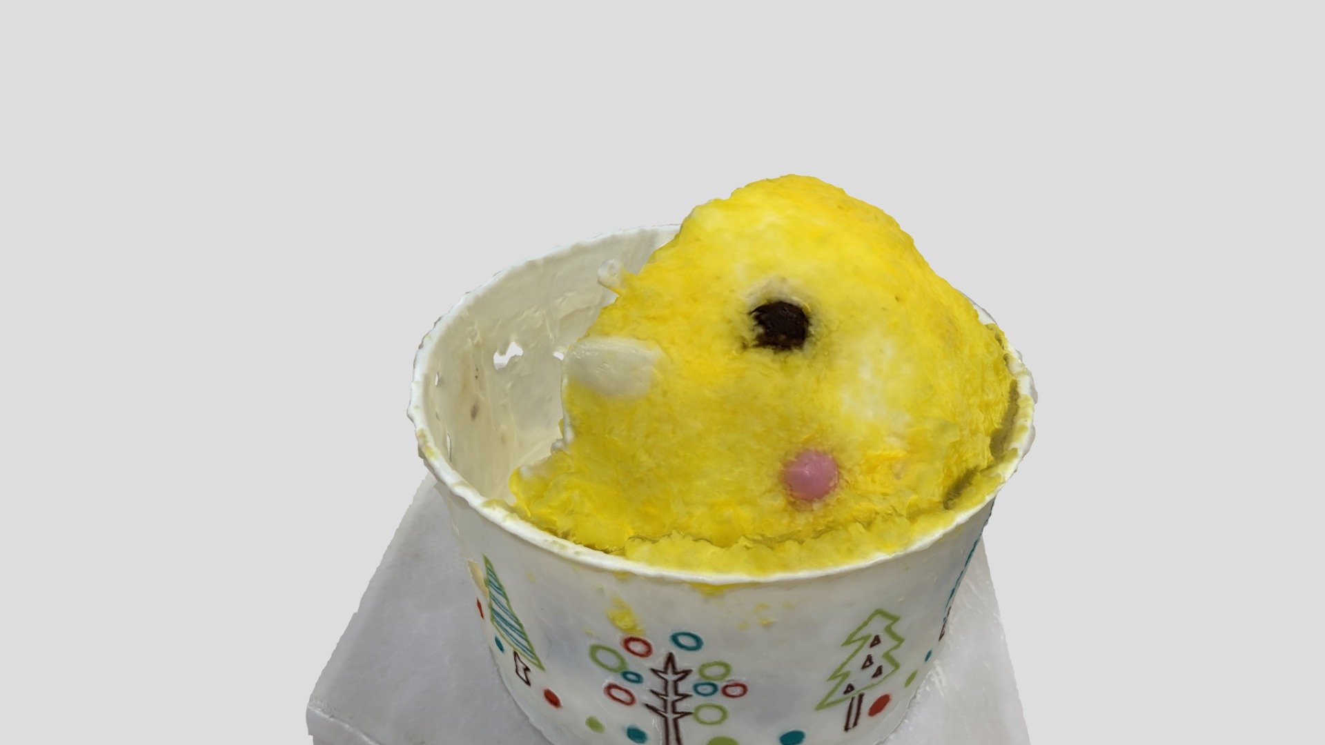half Chick cake - 3D model by mrak (@mrak_CS) [fc8ecd3] - Sketchfab