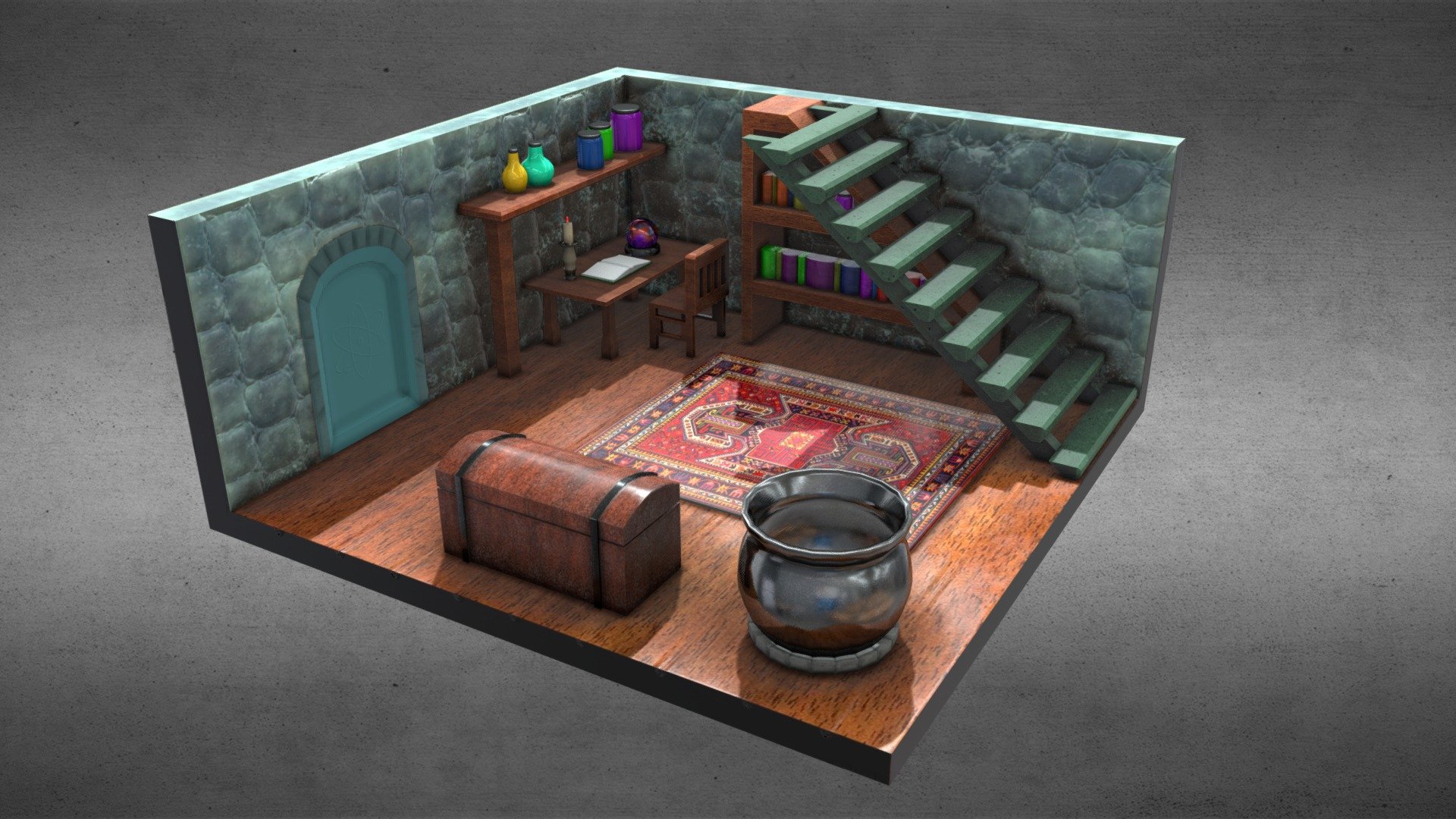 Wizards Basement FREE - Download Free 3D model by Ethica [fc90e3f ...