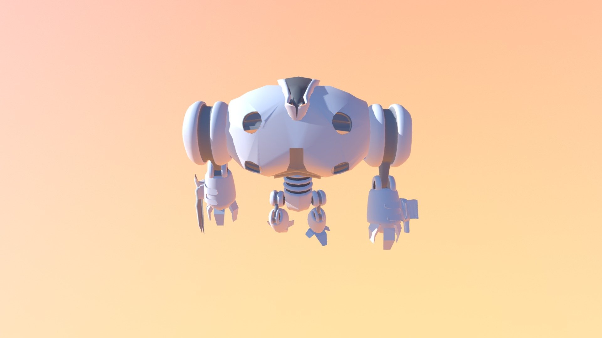 Robot Walk Cycle - 3D model by ClaytonW. [fc92f48] - Sketchfab