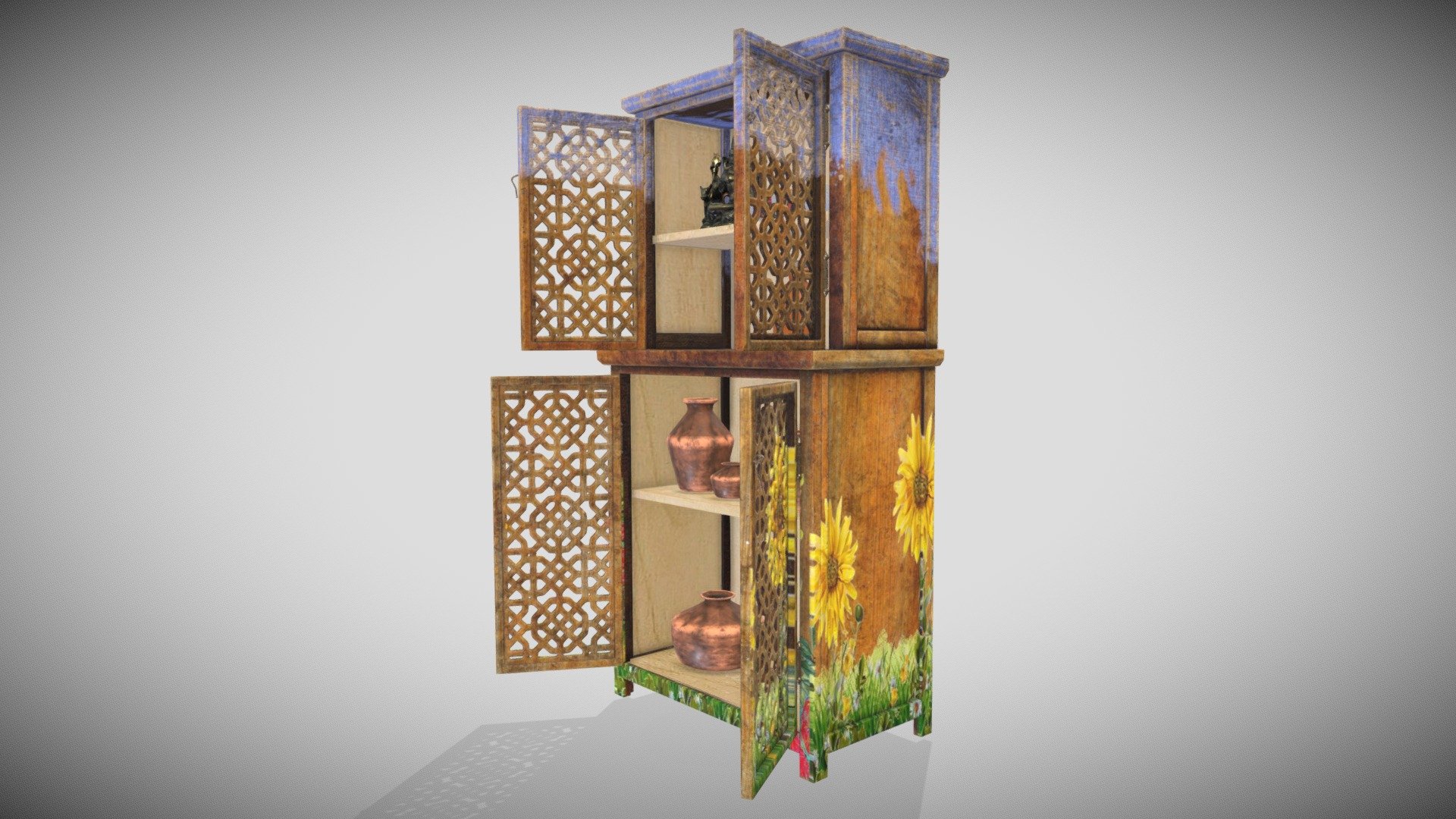 Furniture - Wood Flower All - Buy Royalty Free 3D model by Francesco ...