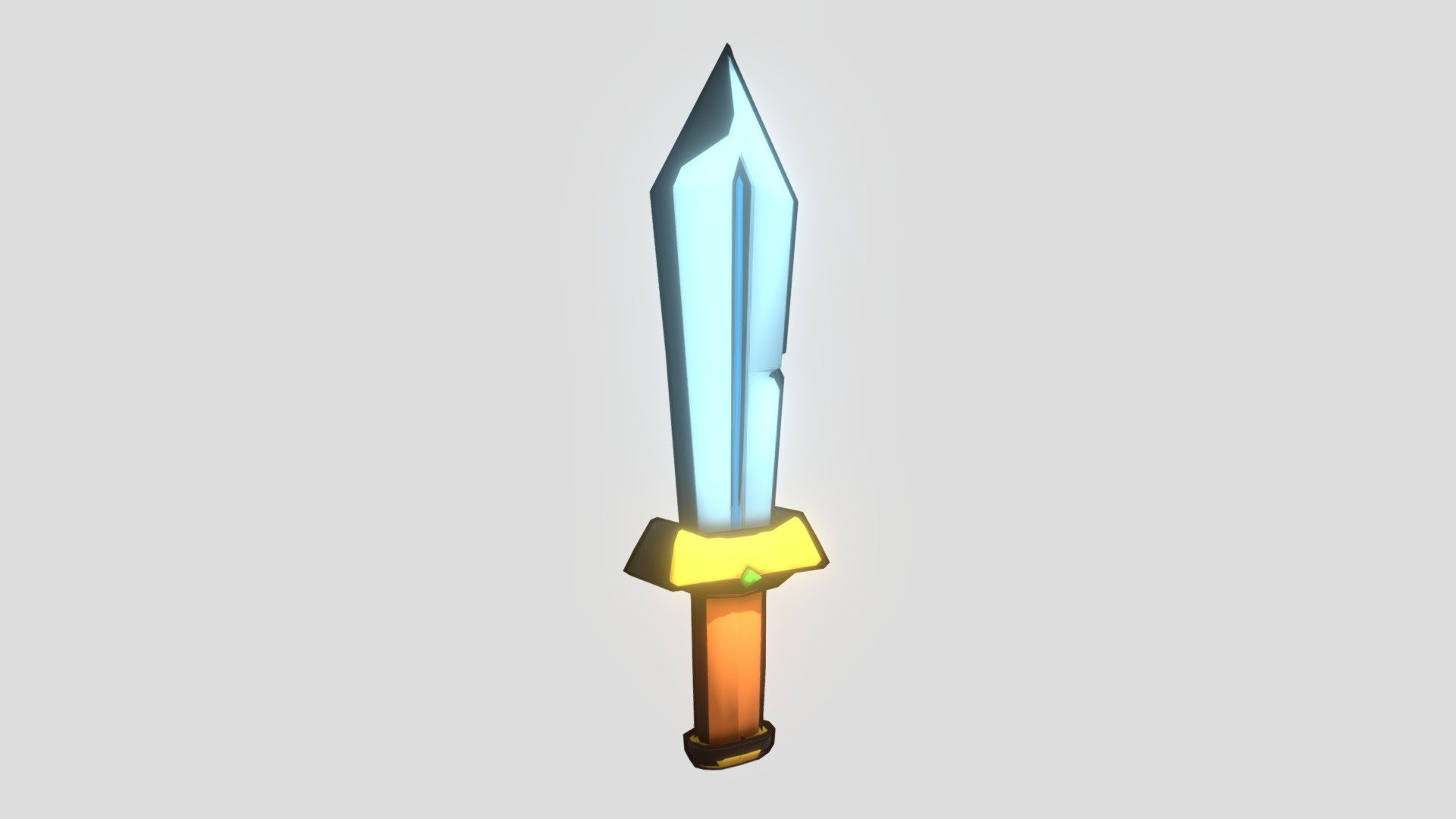 Toon shaded game ready sword - 3D model by ravage (@coderavage ...