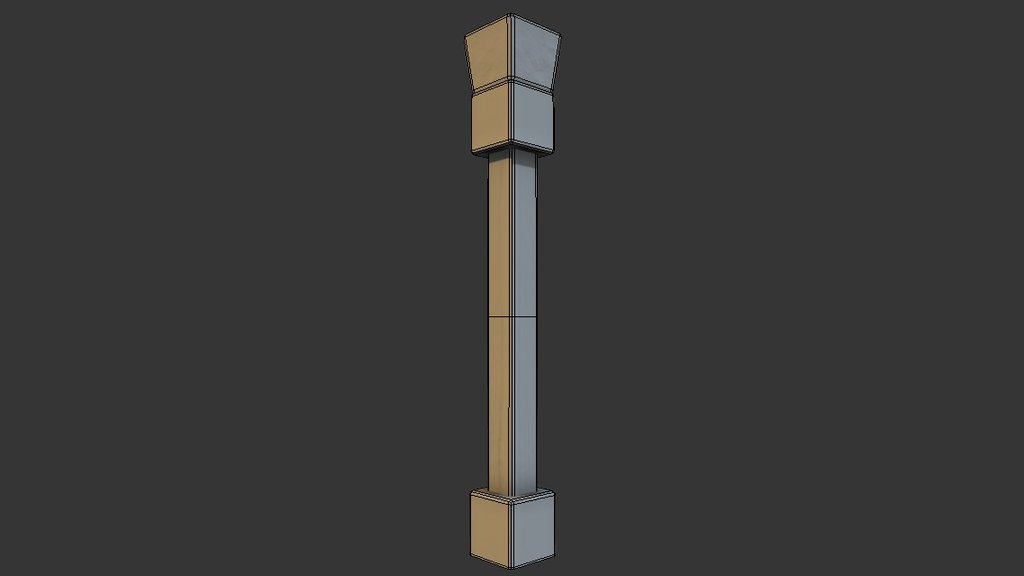 Wood Pillar - Download Free 3D model by Kim Kaurin (@kimkaurin ...