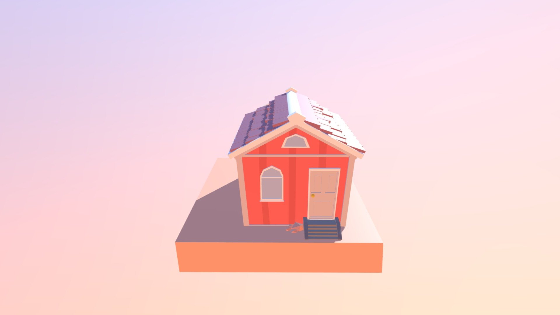 Stylized House - 3D model by deanpink [fc98907] - Sketchfab