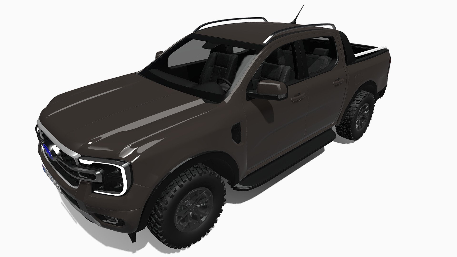 Ford Ranger Platinum (Equinox Bronze) - Buy Royalty Free 3D model by ...