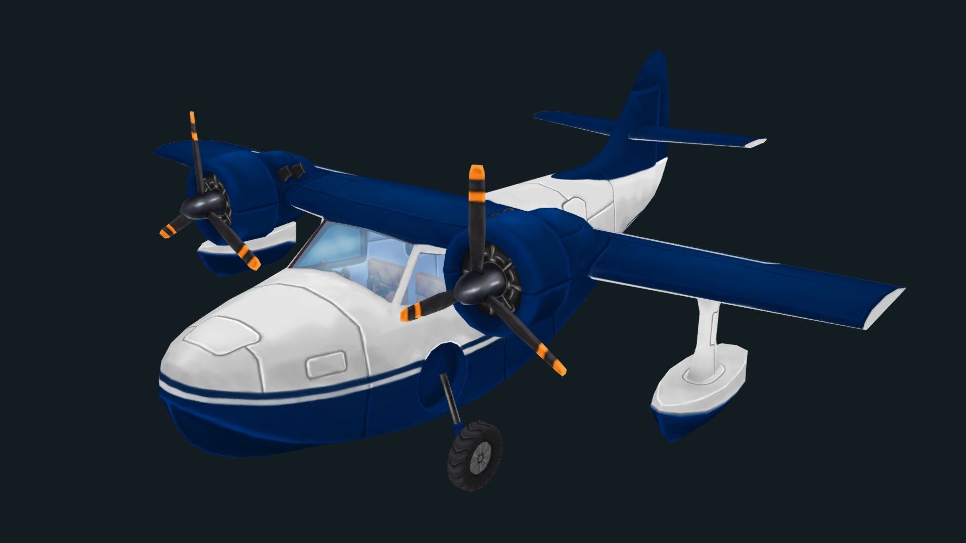 Seaplane - 3D model by SL (@low.3d) [fc99389] - Sketchfab