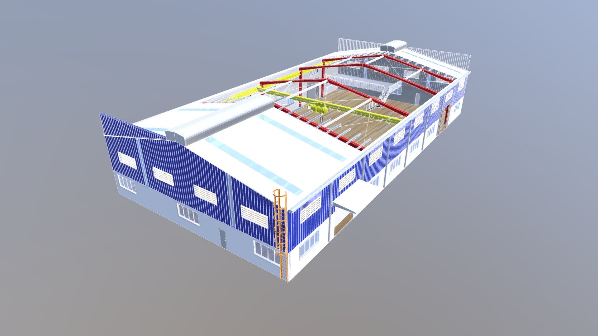 Universal Vietnam Steel Buildings Warehouse - 3D model by thonhamyhomee ...