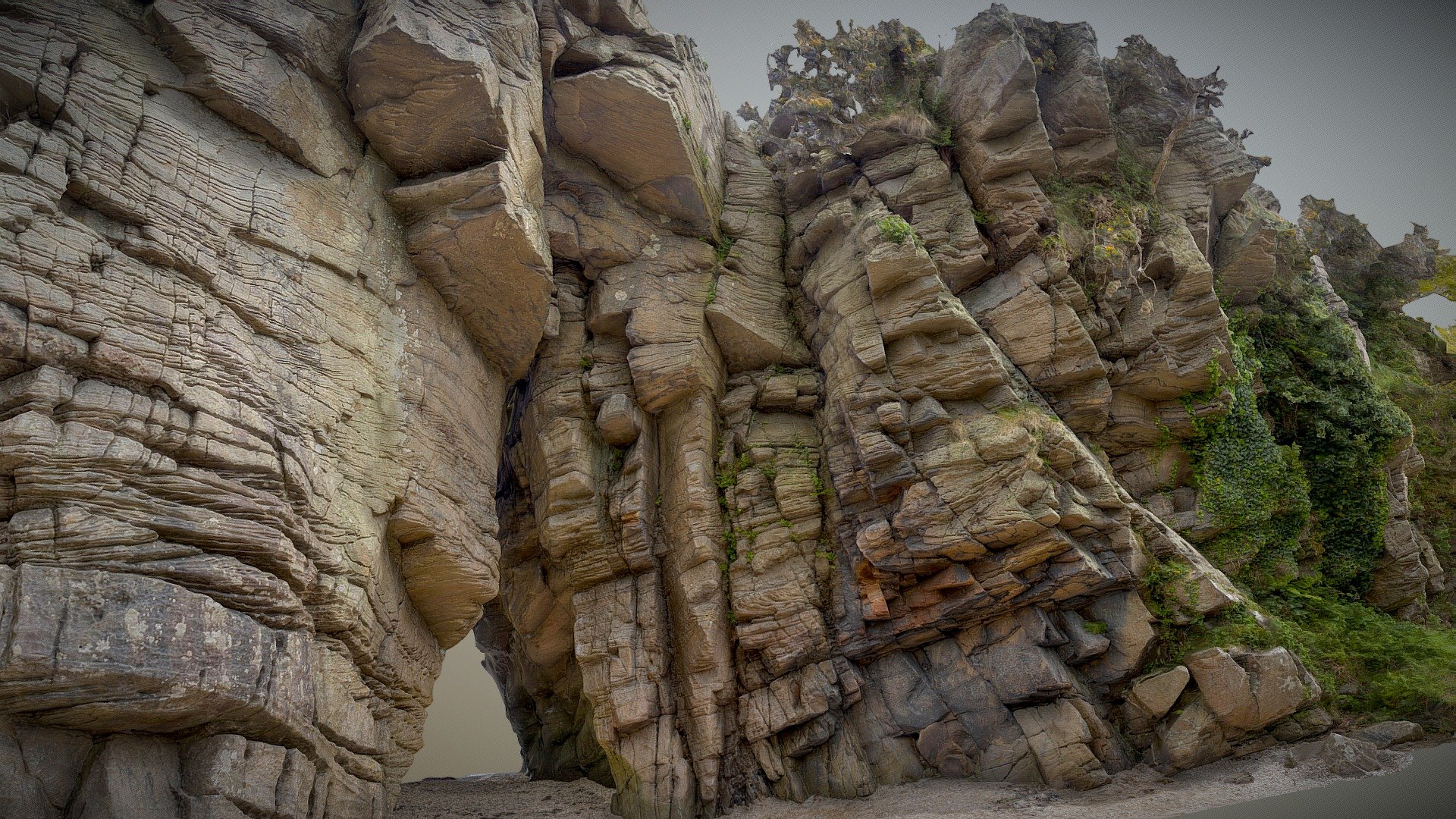 Rock Face - 3D model by Paul (@paul3uk) [fc9b9f0] - Sketchfab