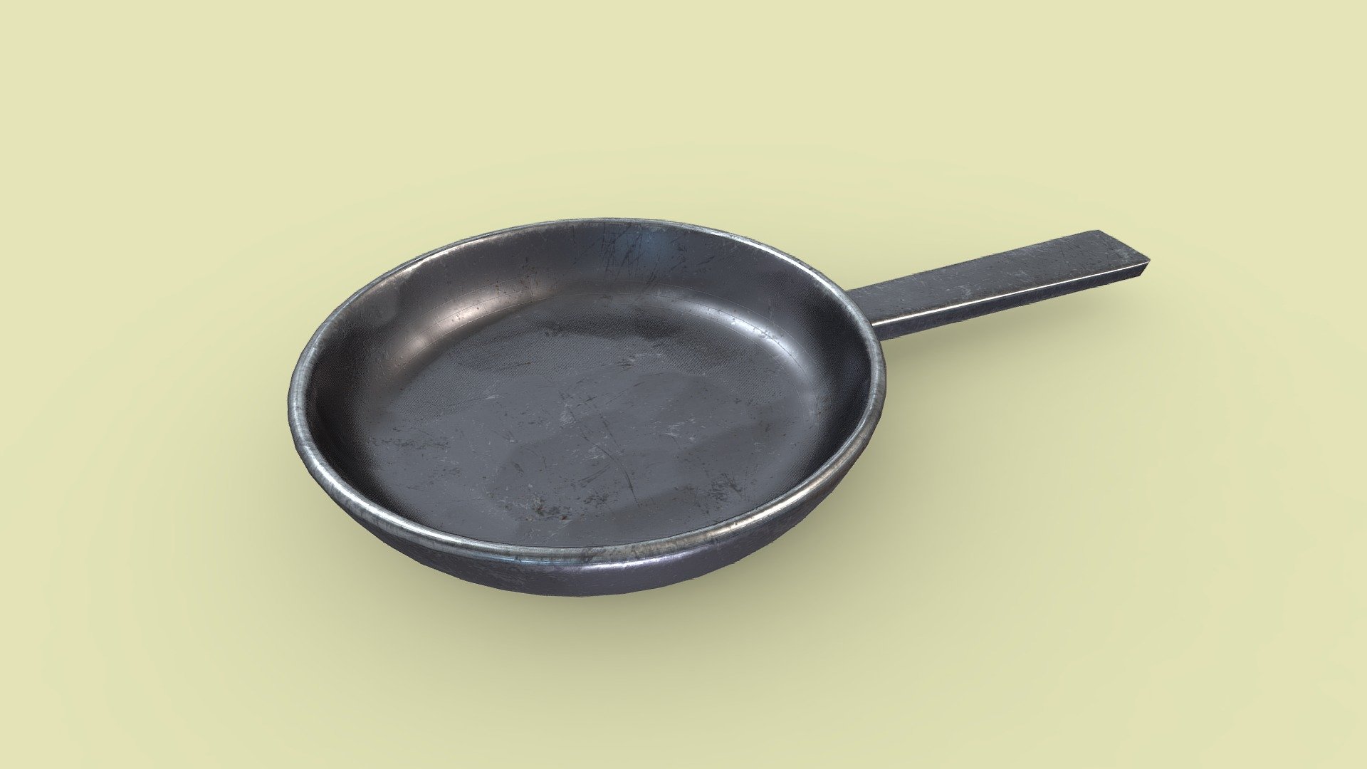3D model Frying pan old iron game-ready - Buy Royalty Free 3D model by ...