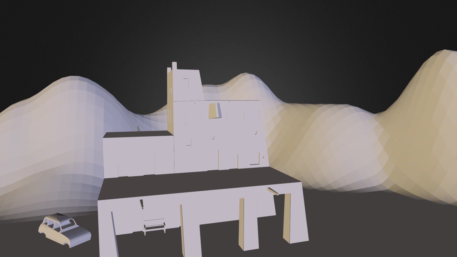 Desert_Fort - 3D model by dekady [fcJ94mq] - Sketchfab