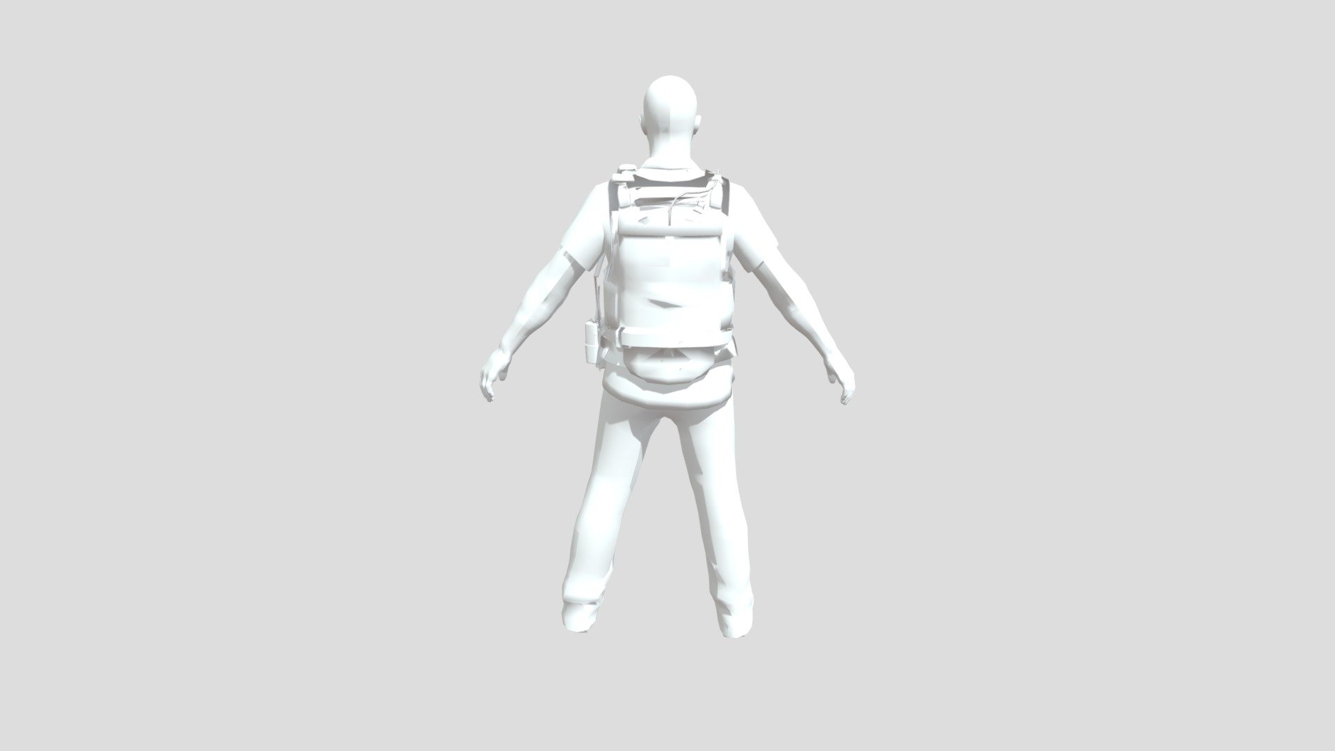 Man with ballistic vest - 3D model by gavel233 [fca43db] - Sketchfab