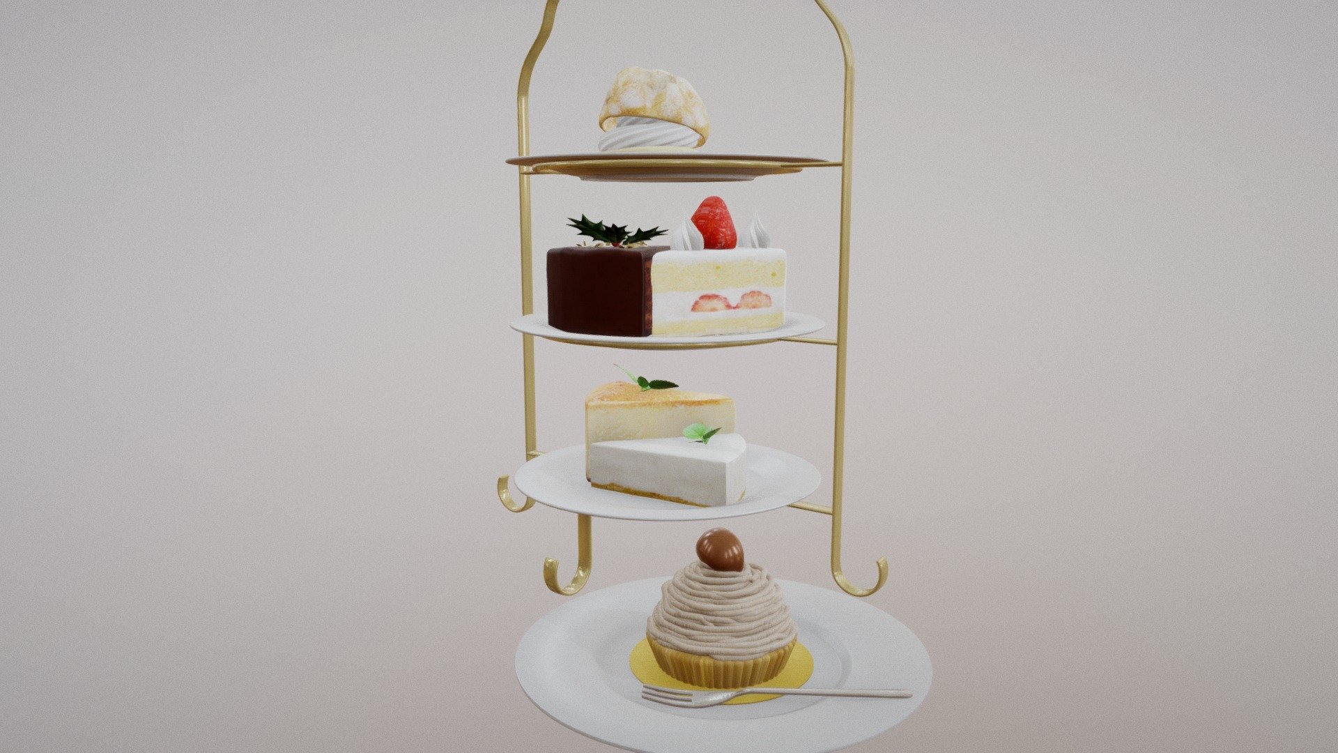 cake_set - 3D model by zplusone [fca45fa] - Sketchfab