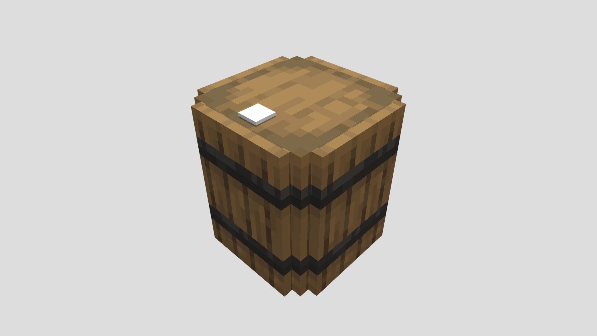 Minecraft barrel - 3D model by BartekBW (@rojdanbw) [fca46f6] - Sketchfab