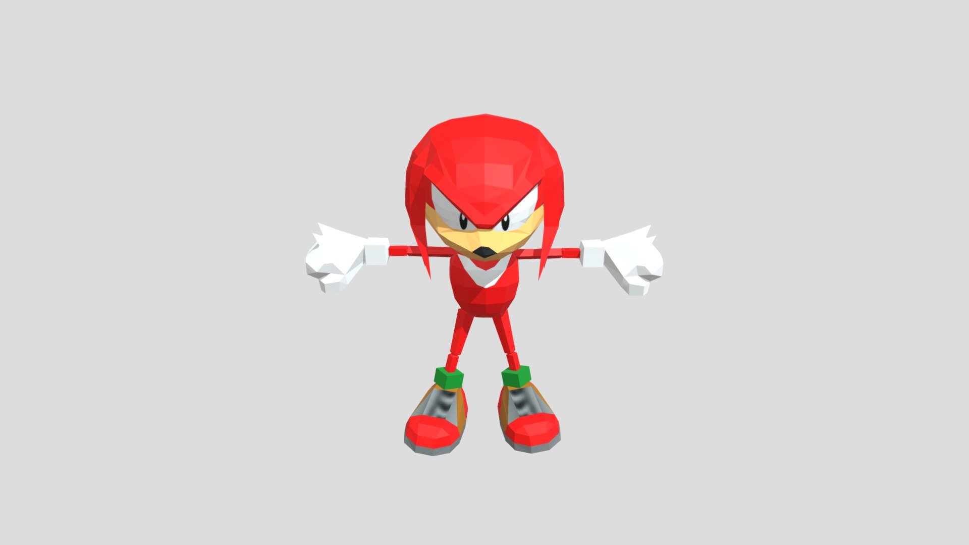 Knuckles Fighter Model - Download Free 3D model by freddychild1987 ...