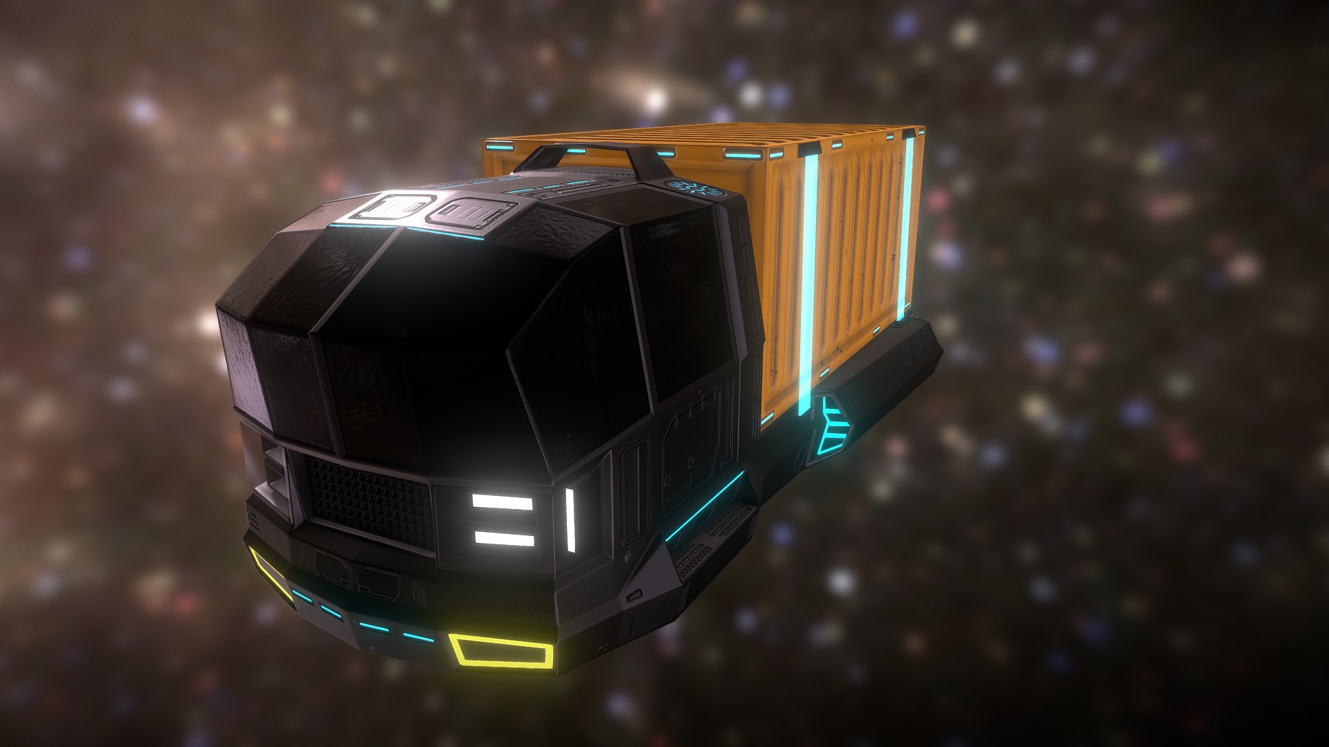 [Vehicle] Sci-Fi Vehicle #2 (Low Poly) - 3D model by DamageK [fcaa1fa ...
