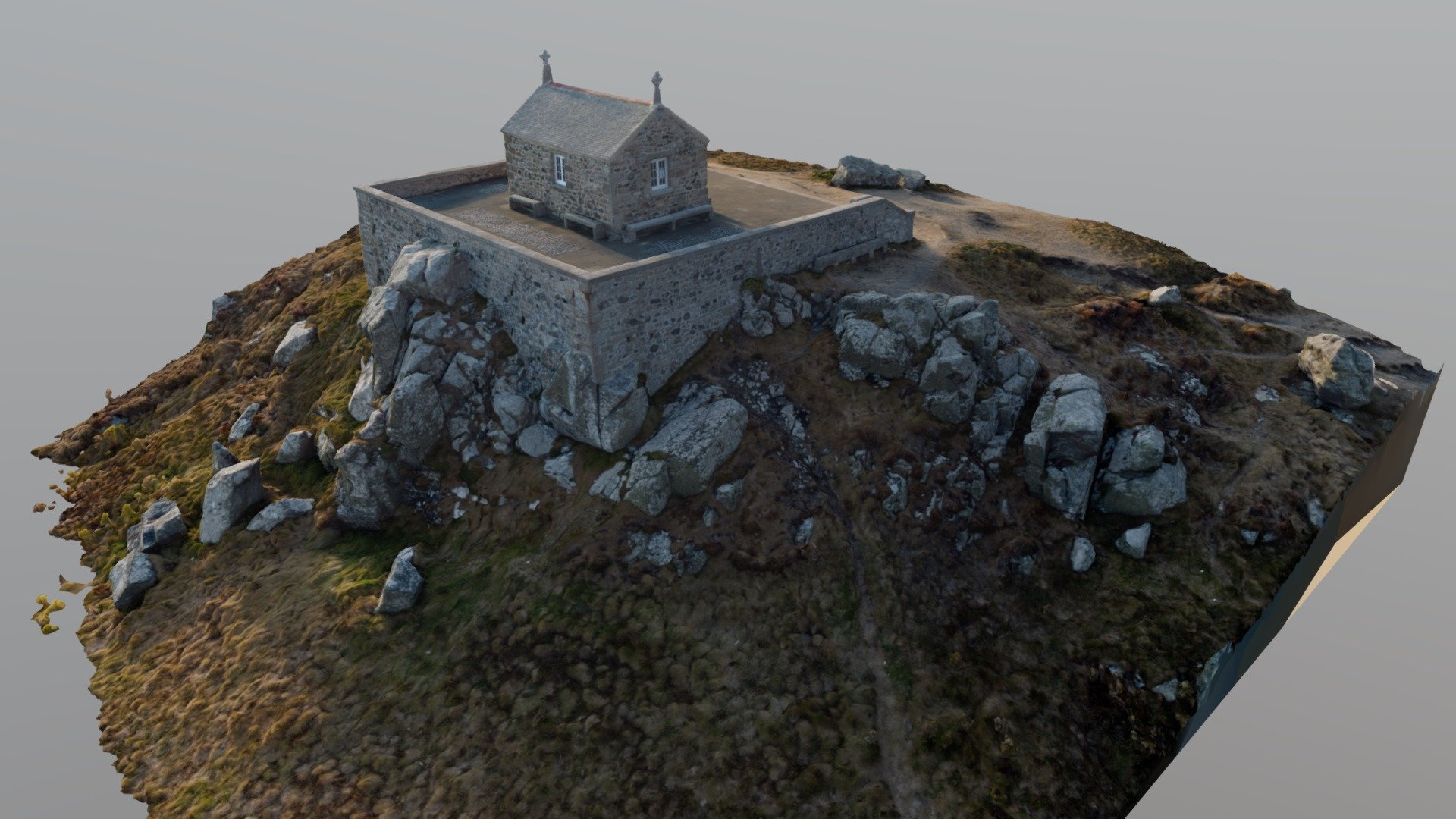 St Nicholas Chapel, St Ives, Cornwall - 3D model by jonmillervfx ...