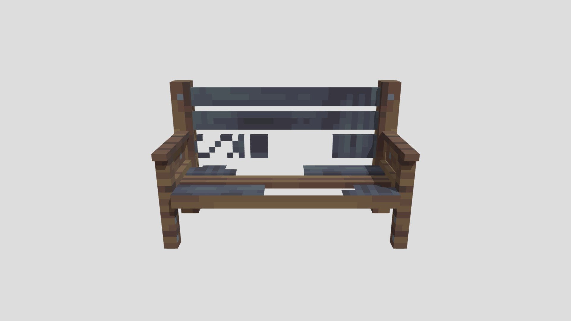 Bench-minecraft - 3D model by omarx204 [fcadc8c] - Sketchfab