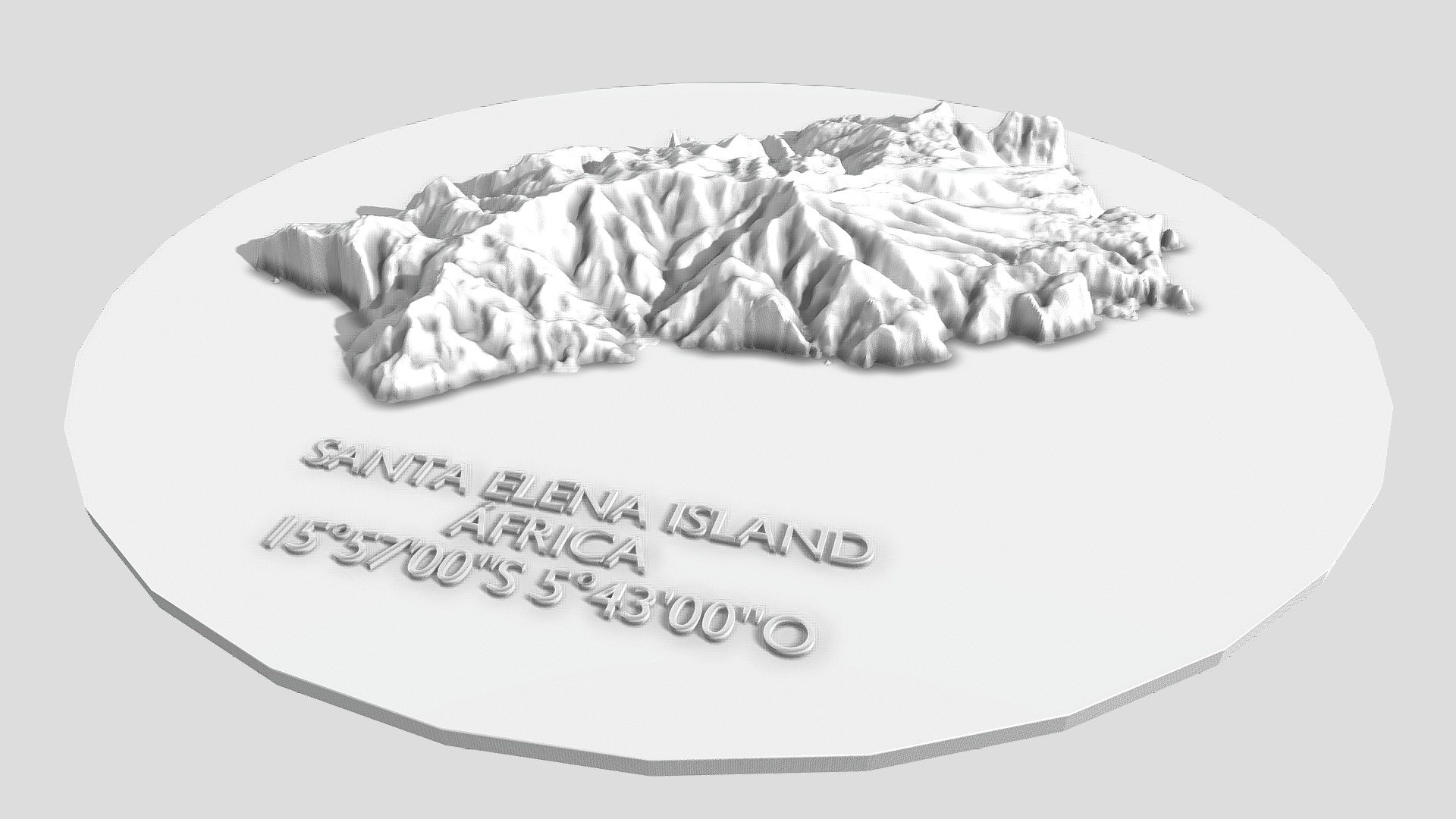 Santa Elena Island - UK, África - Napoleon - 3D model by escala.libre ...