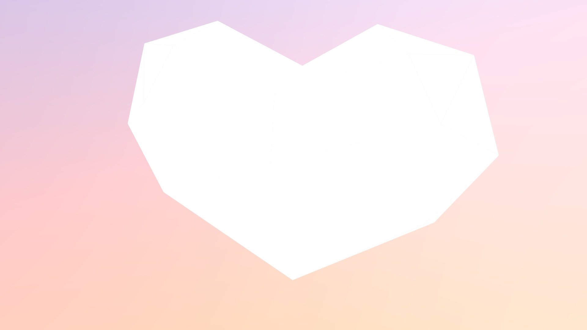 Geometric Low Poly Heart - 3D model by ENCraft (@ENCraft7) [fcb1936 ...