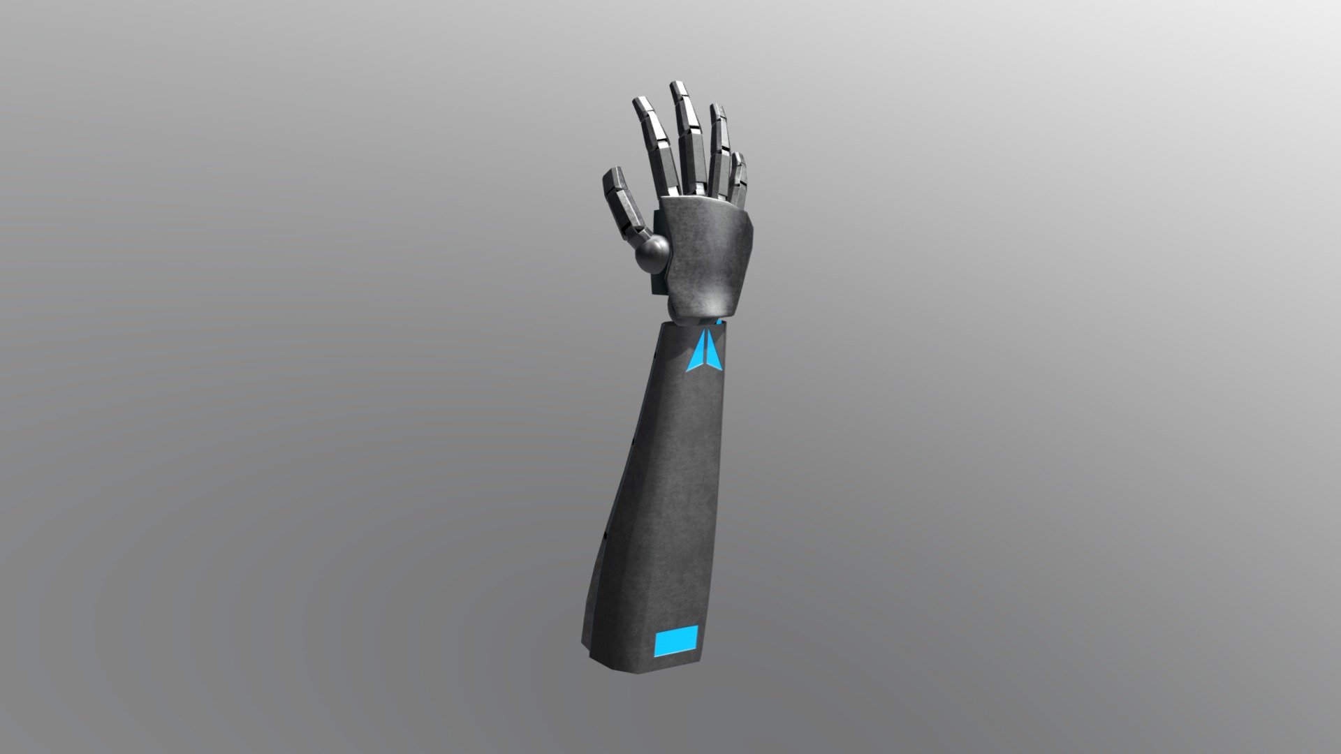 Robotic Hand Terrestrial Terminator - Download Free 3D model by Dumokan ...