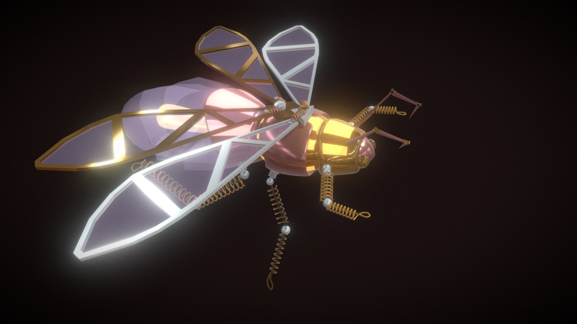 Mechanical Firefly - 3D model by Beltiz (@belen.ozba) [fcb33f2] - Sketchfab