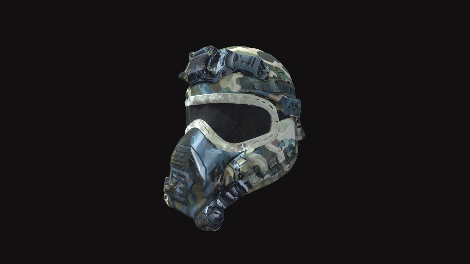 Tactical mask and helmet - Download Free 3D model by Eve Bat Studios ...