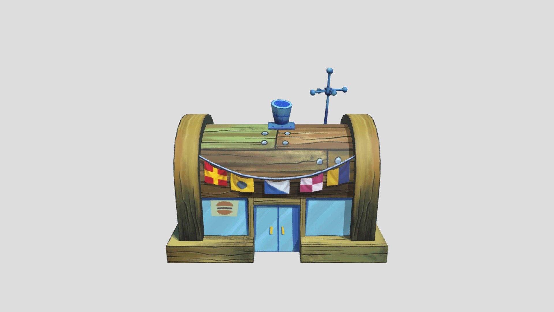 spongebob patty pursuit Krusty Krab - Download Free 3D model by ...