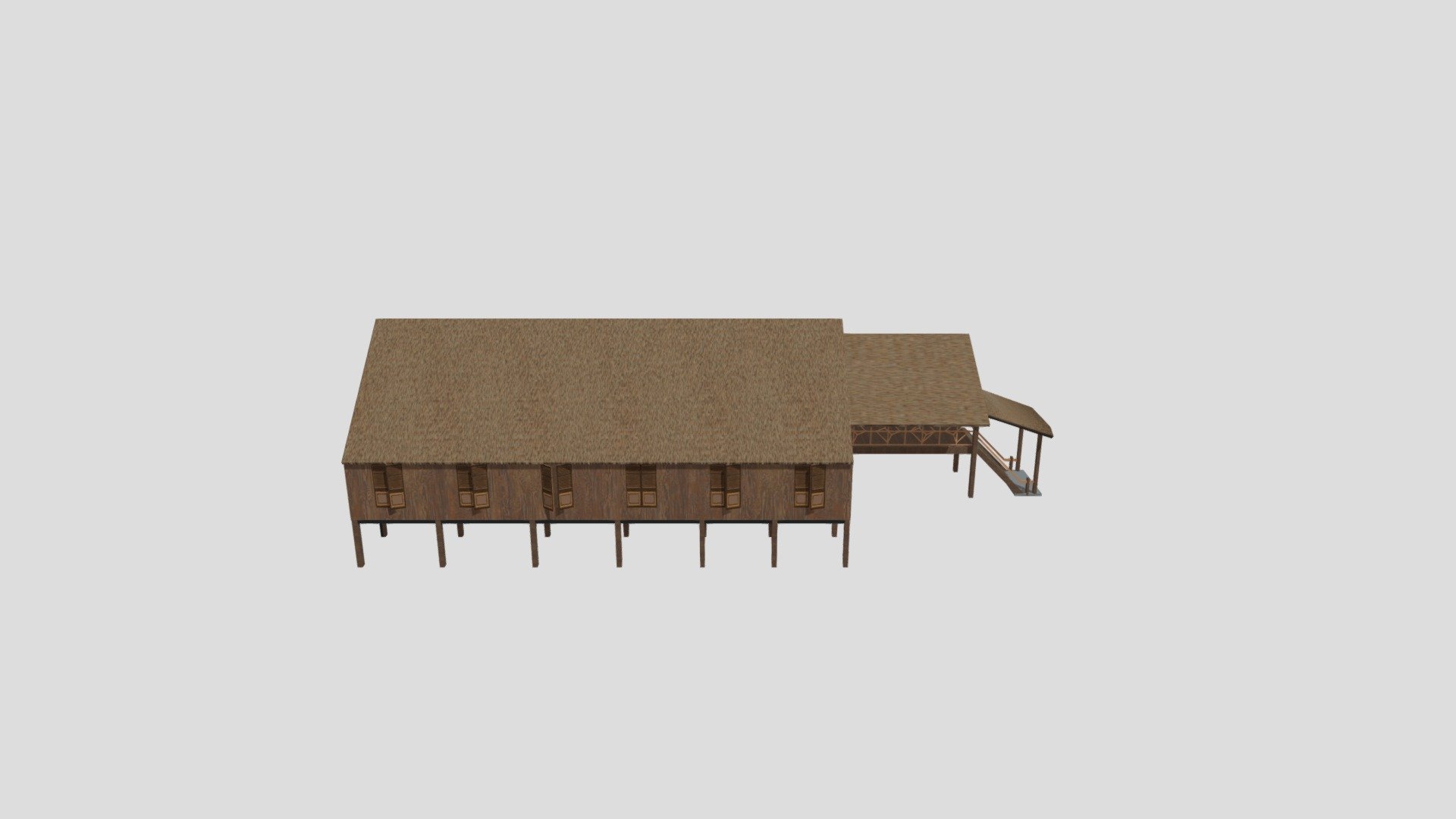 Rumah Adat Bola Soba Kalimantan Barat - 3D model by Abim Project ...