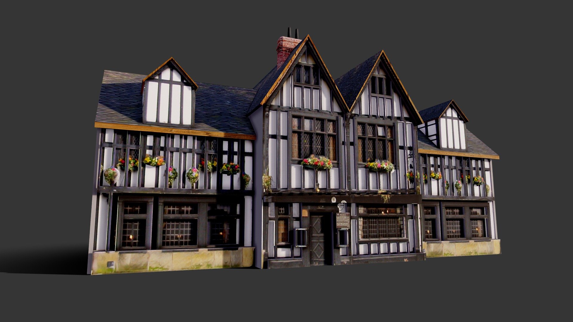 Tudor Building 812 - Buy Royalty Free 3D model by Giimann [fcbacb7 ...