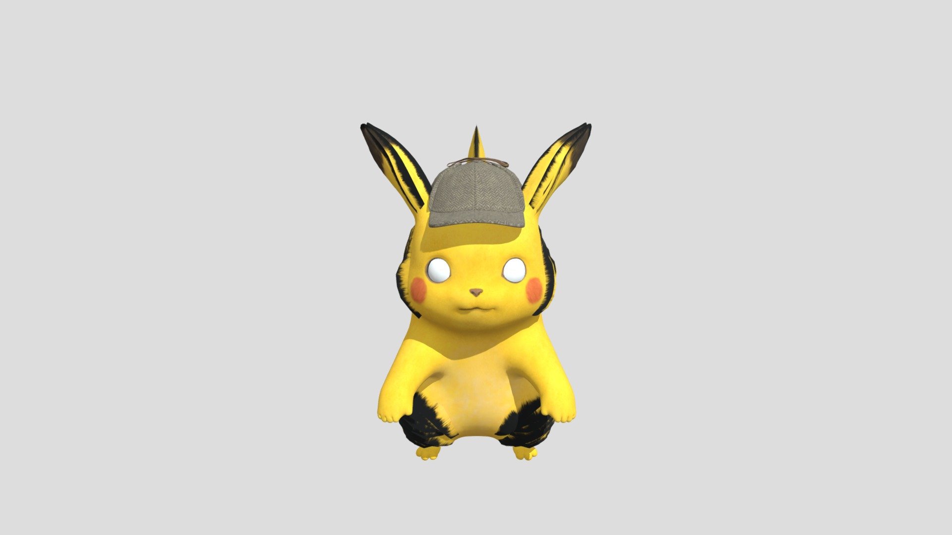 Detective Pikachu - Download Free 3D model by brandonptw12345 [fcbb209 ...