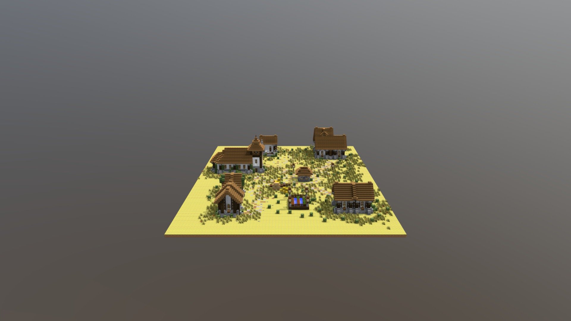 Little village - 3D model by FlashLight148 [fcbd97e] - Sketchfab