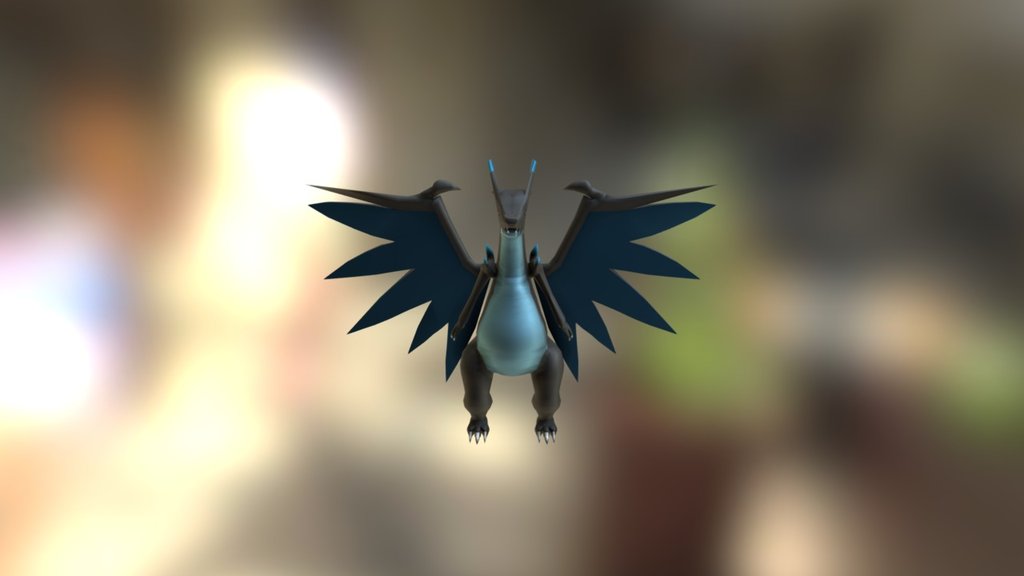 Mega Charizard X - 3D model by macrochaos [fcbdefb] - Sketchfab