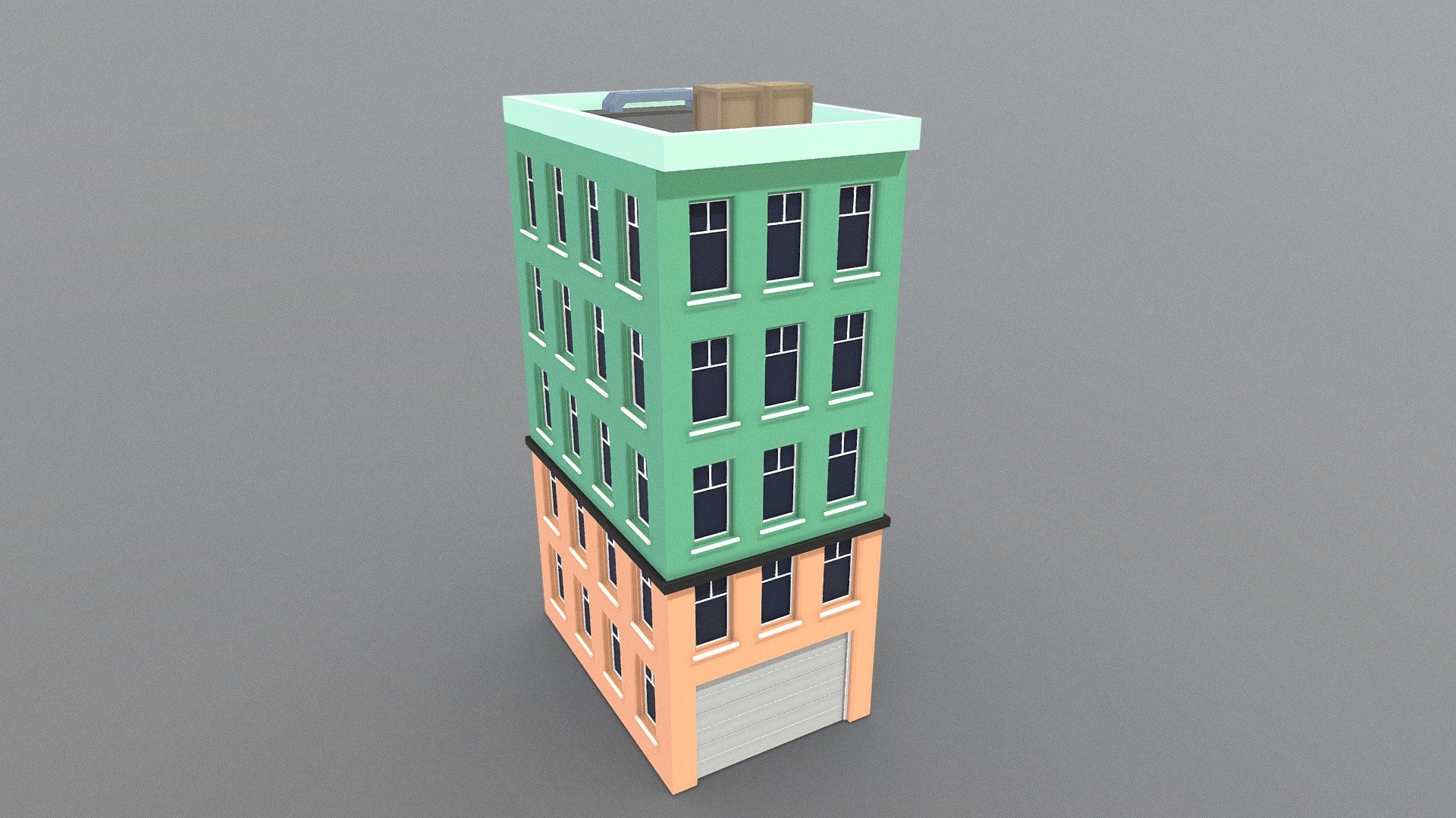Low Poly Building No 17 3D Model - Download Free 3D model by DrCG ...