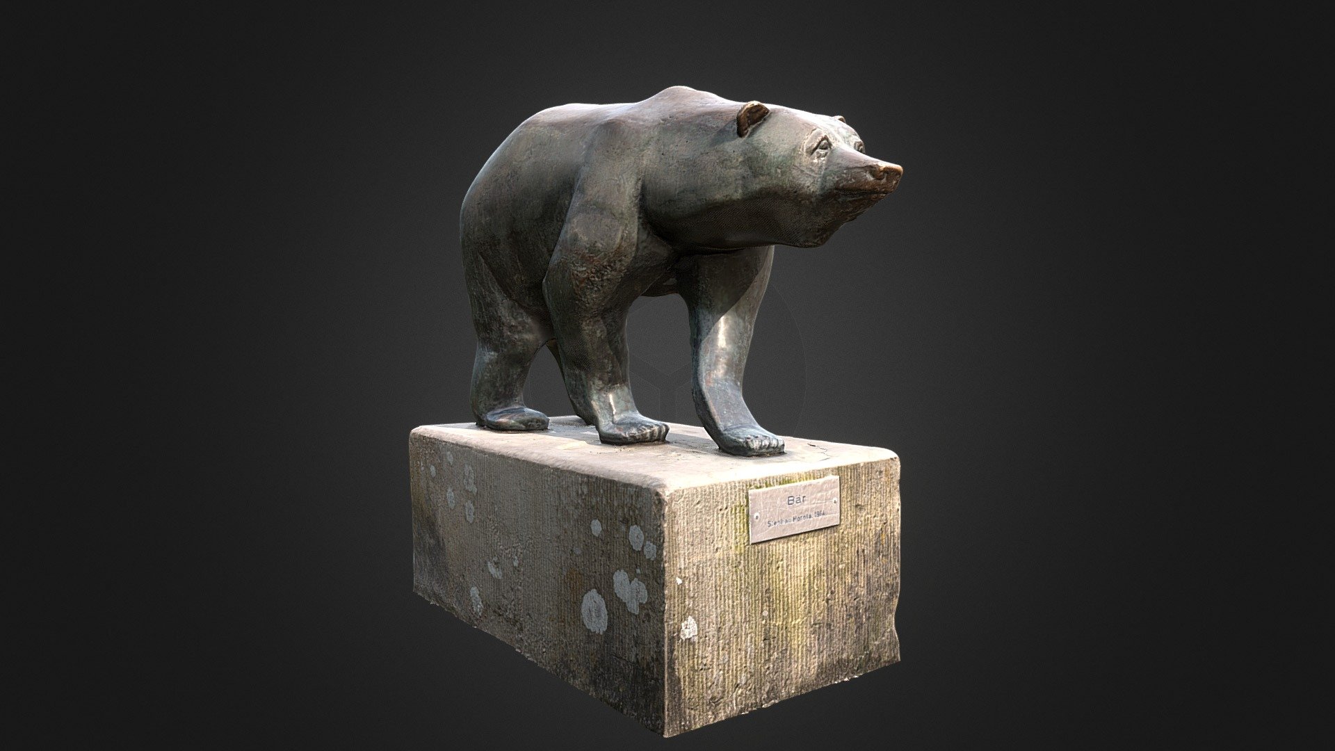 Bear Statue Game Asset - Buy Royalty Free 3D model by P_4_N_D_A ...