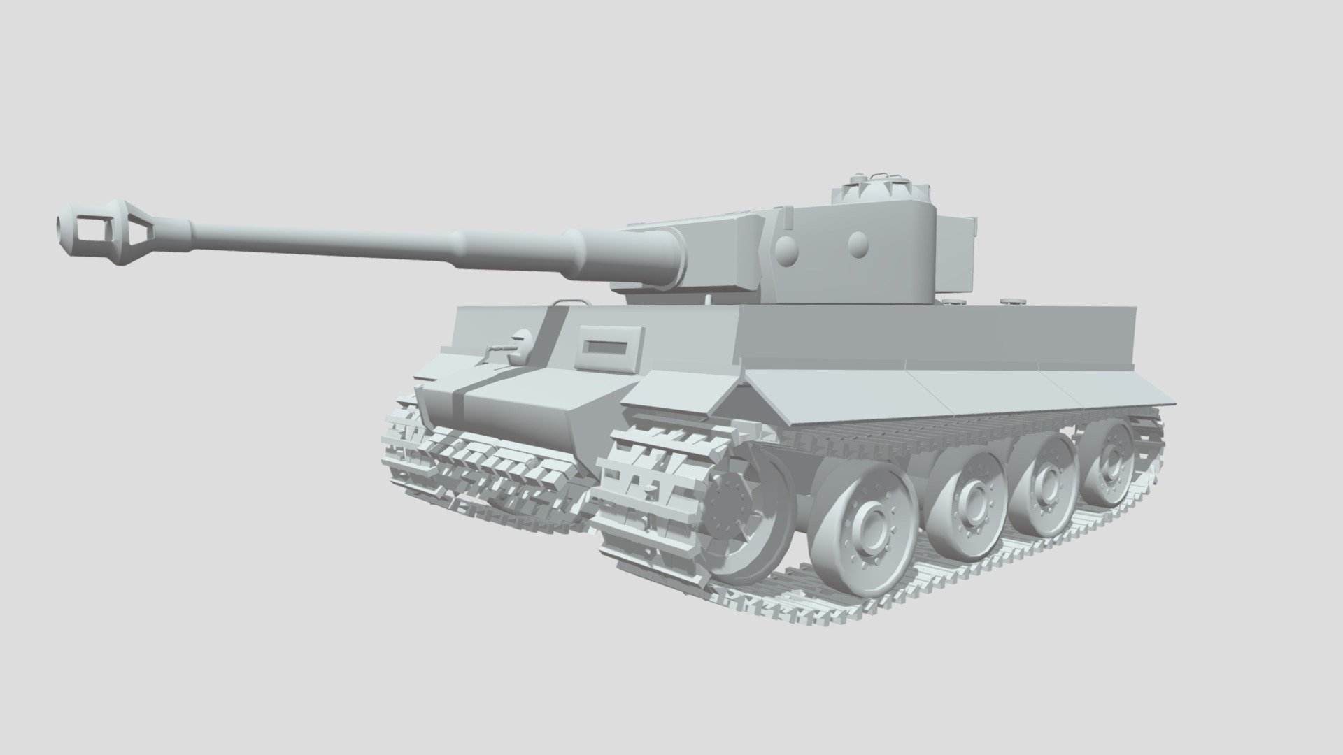 Tiger Tank - 3D model by Luke Johnston (@Uplinkk) [fcc4001] - Sketchfab