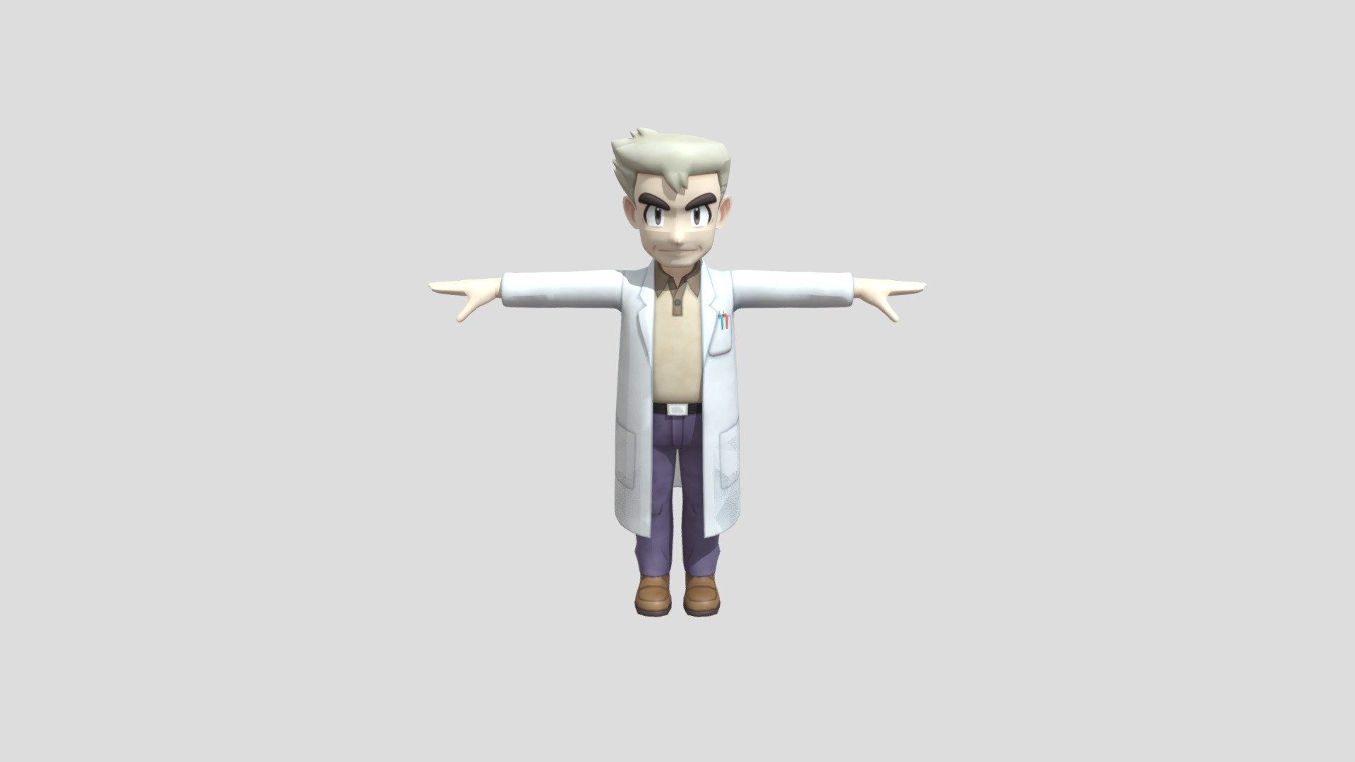 Pokemon Professor Oak - Download Free 3D model by JackTheOhio ...