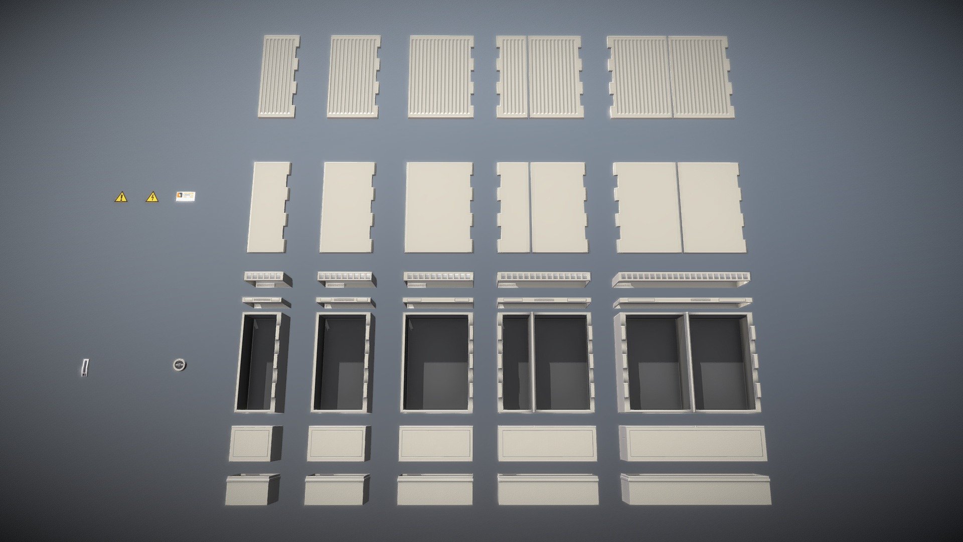 Modular Cable Distribution Cabinet-Set WIP-6 - Buy Royalty Free 3D ...
