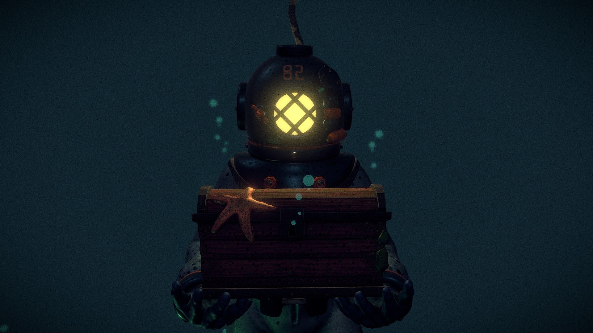 Deep Diver Treasure Hunter - 3D model by Carlo Sitaro (@SitaroArtworks ...