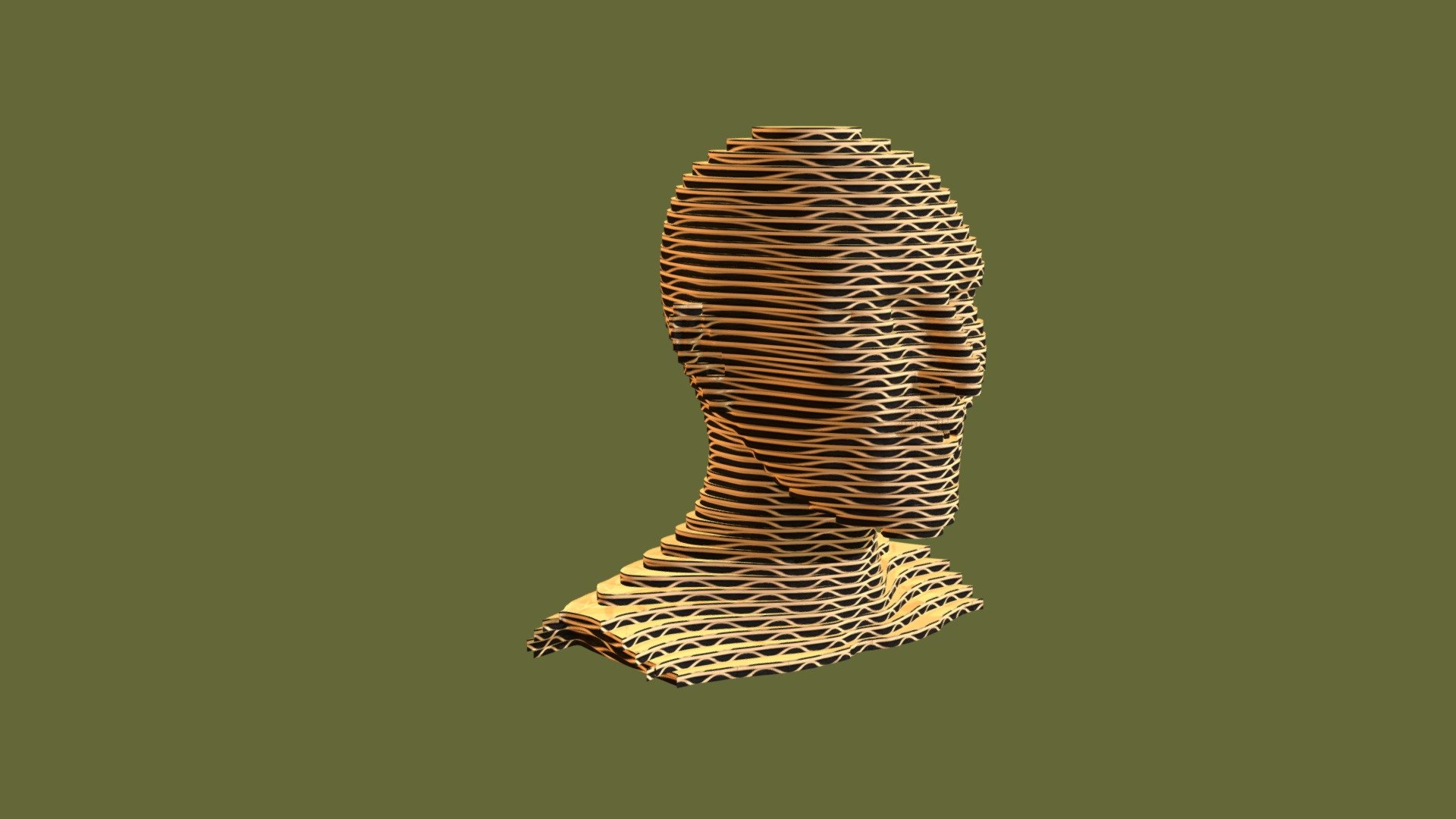 Cardboard Bust - 3D model by Petit (@bertil) [fcd0d81] - Sketchfab