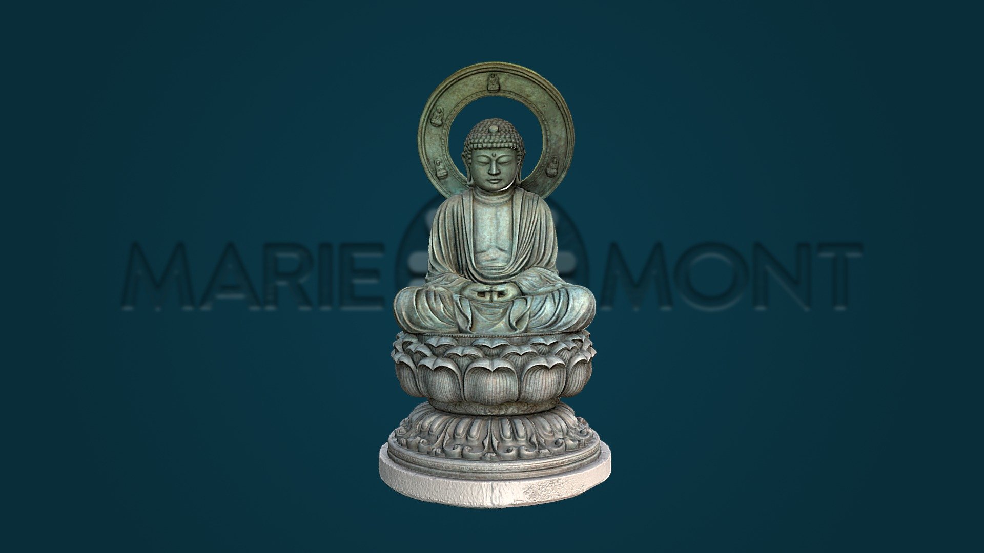 Bouddha Amida - 3D model by Musée royal de Mariemont ...