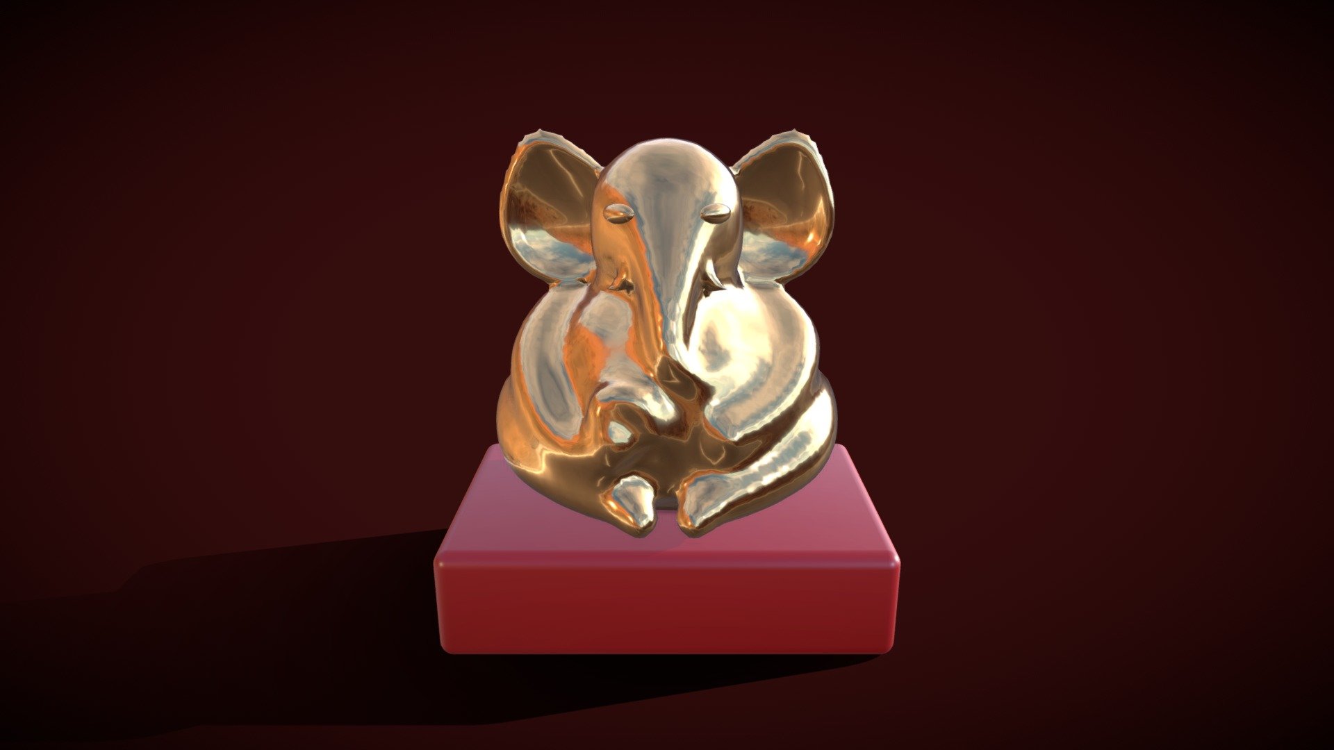 Ganesh Idol - 3D model by Pinnacle CG Arts (@pinnaclecgarts) [fcd18e6 ...