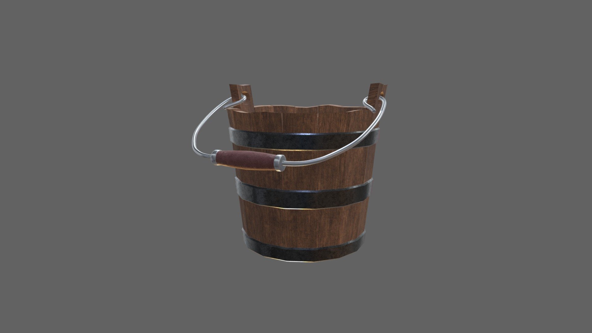 Bucket High Poly Textured - 3D model by ONOA [fcd513b] - Sketchfab