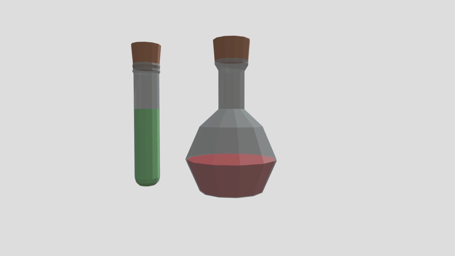 Lowpoly basic potions - Download Free 3D model by Gron (@Grone ...