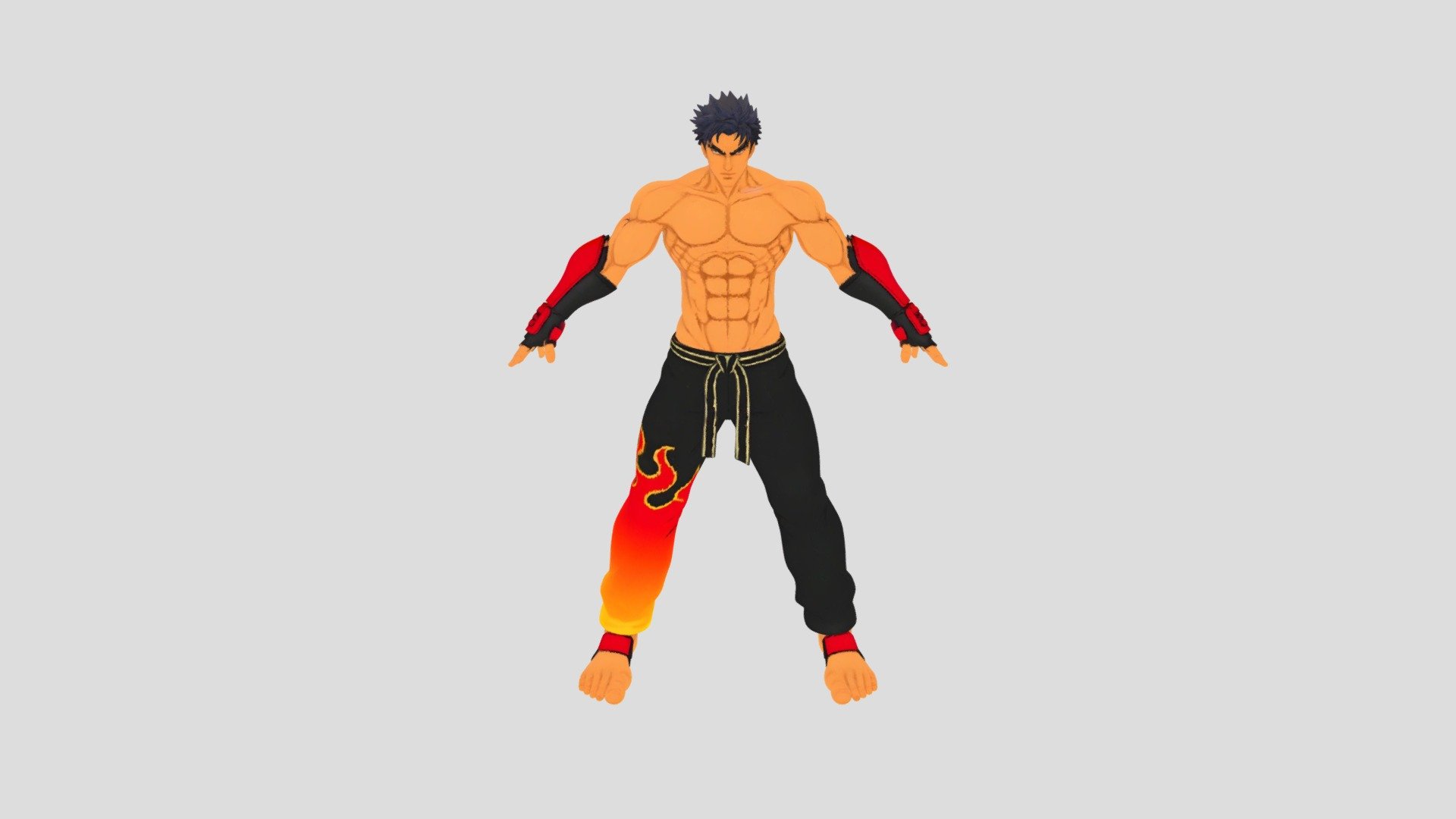 Tekken Warrior - 3D model by WOLF (@betotwgamer) [fcd6f57] - Sketchfab