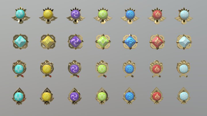 Mihoyo 3D models - Sketchfab