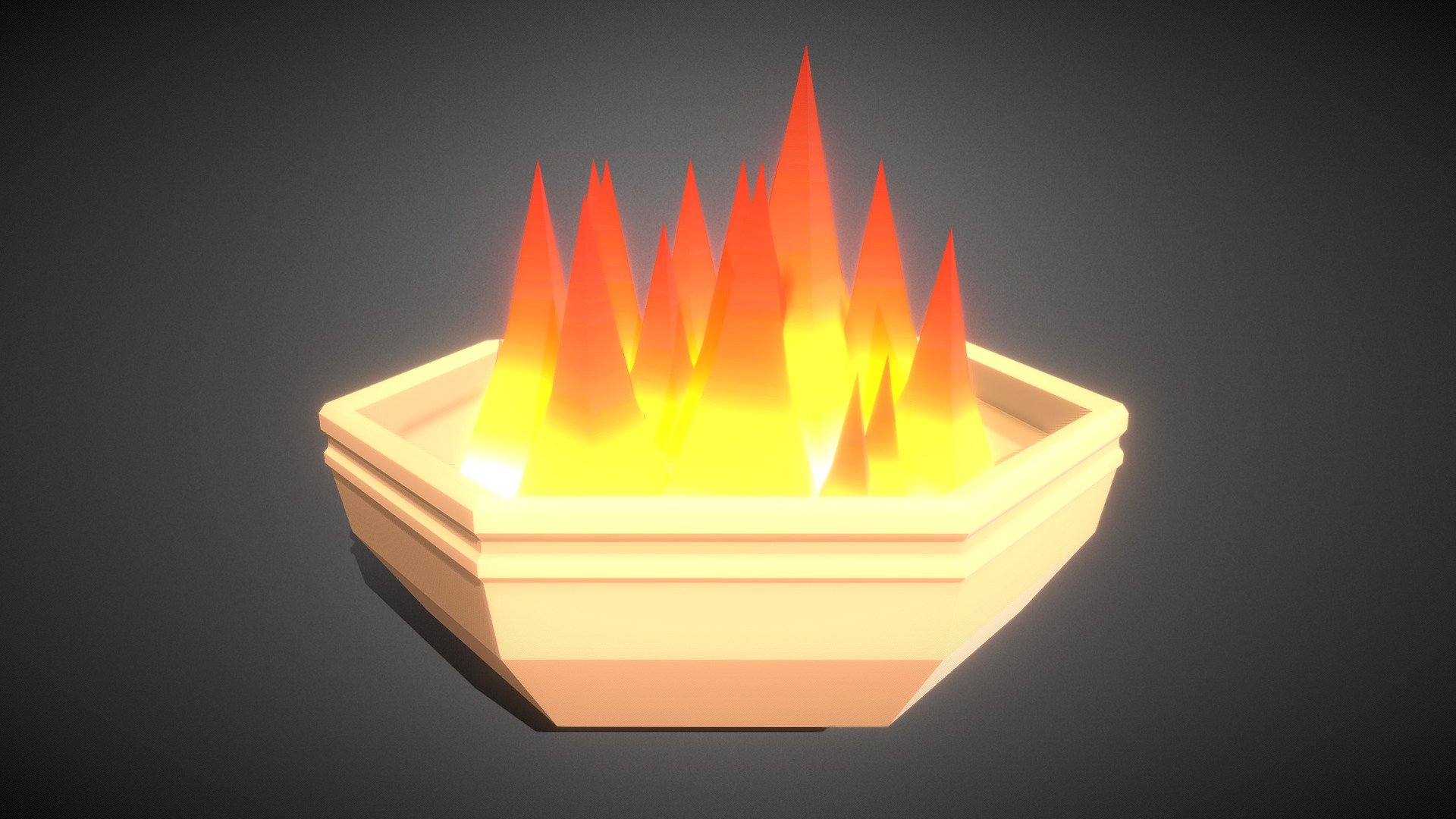 Brazier | Escape Room - 3D model by Low Poly Models ...