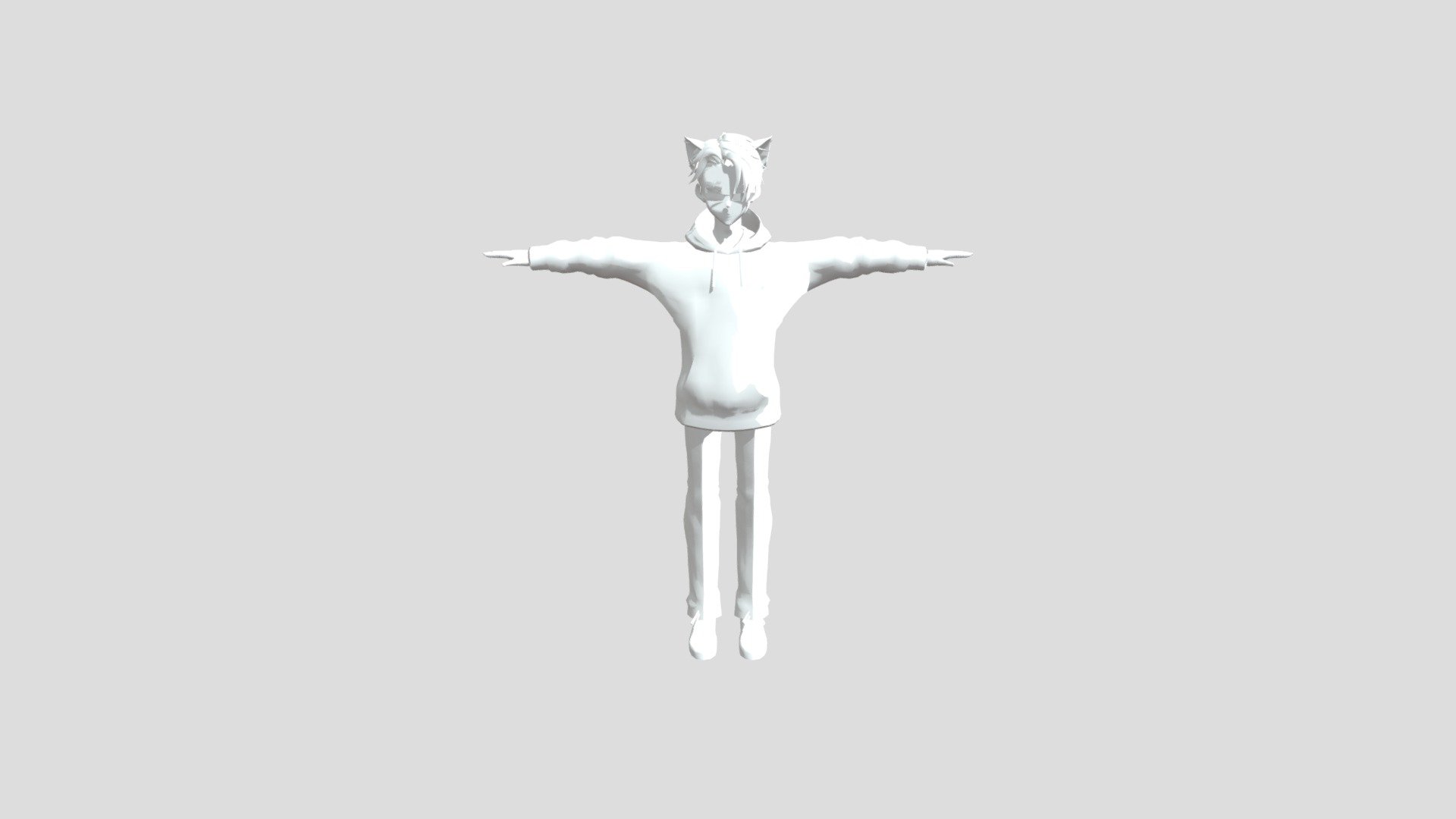 Asahi's Catboy (Textureless) - 3D model by jayxian [fcd9578] - Sketchfab