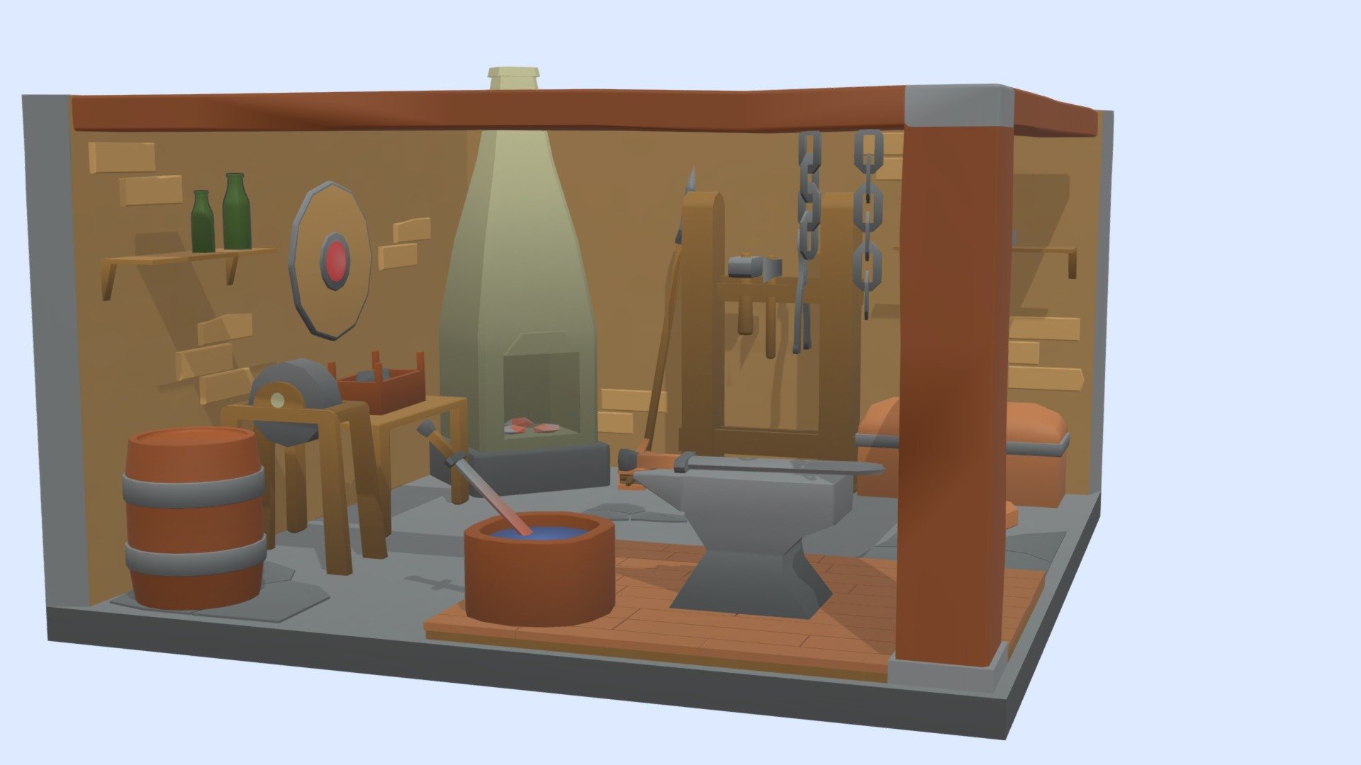 Blacksmith home - Download Free 3D model by Théo Horla (@theo.horla) [fcd99c7] - Sketchfab